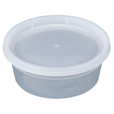 12 oz. Newspring YL2512 DELItainer Clear Round Deli Container Combo ...