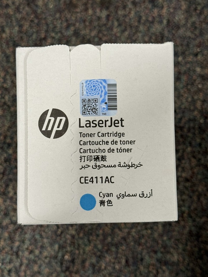 Genuine HP CE411AC Cyan Toner Cartridge NEW OPEN BOX SEALED BAG | eBay