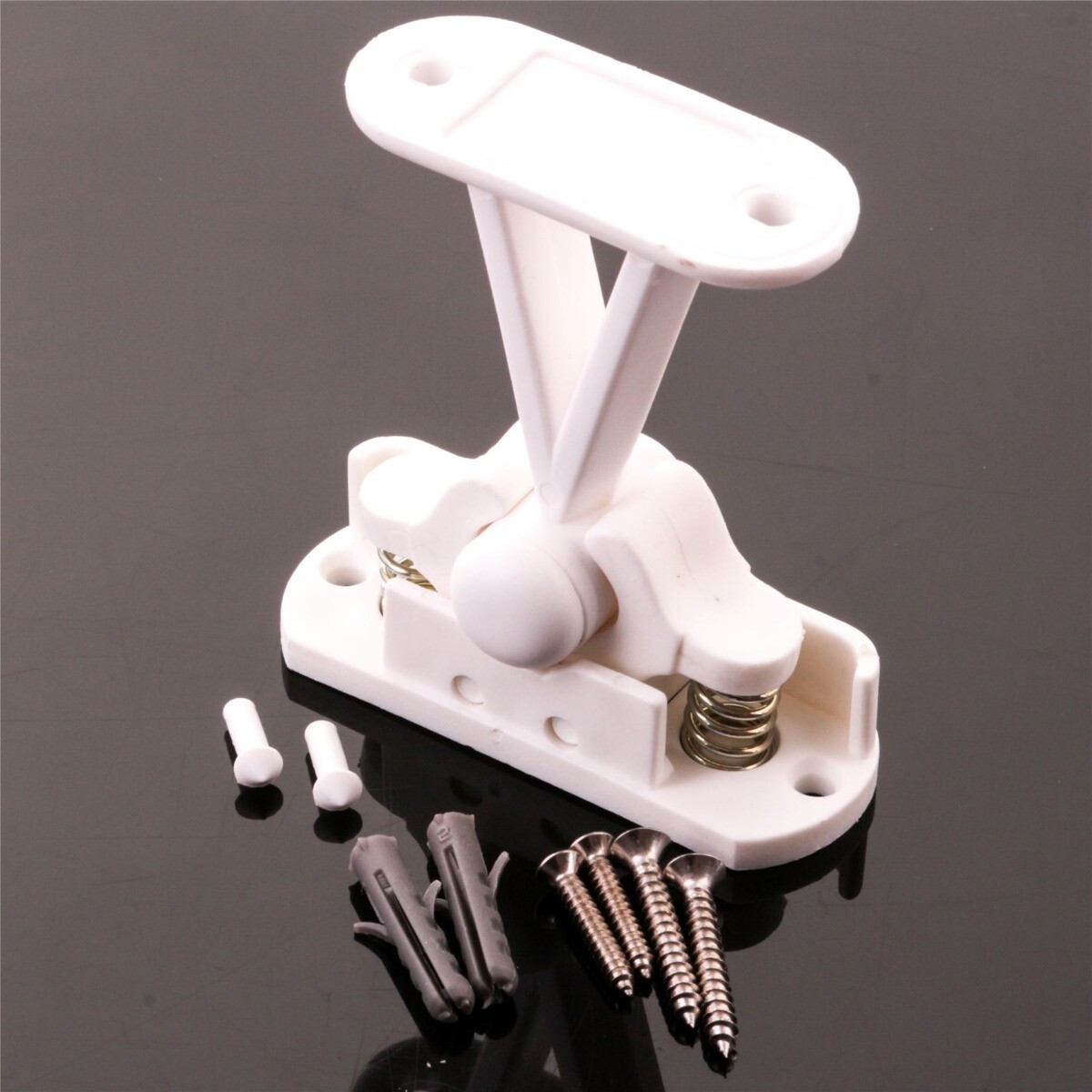 10 DOOR CATCHES Hold Stay Open Latch Catch Spring Loaded Internal Stop ...