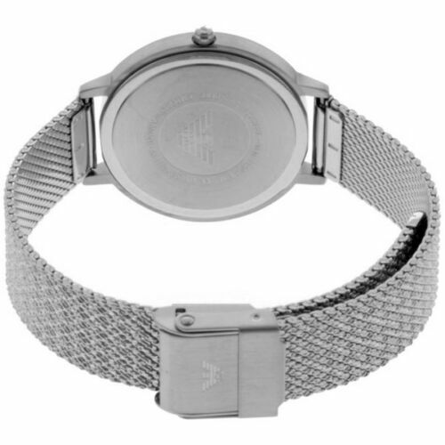 Emporio Armani Luxury Ladies Watch AR11128 Silver Dial Mesh Stainless ...