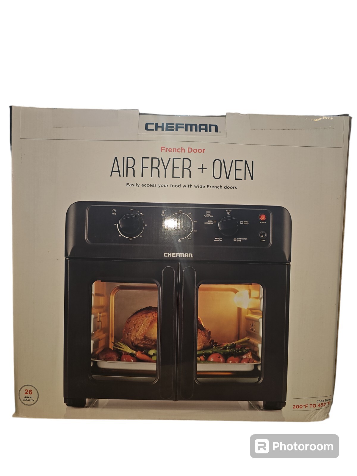 Chefman RJ50-FDAF-M25 26qt French Door Air Fryer 816458025867 | eBay