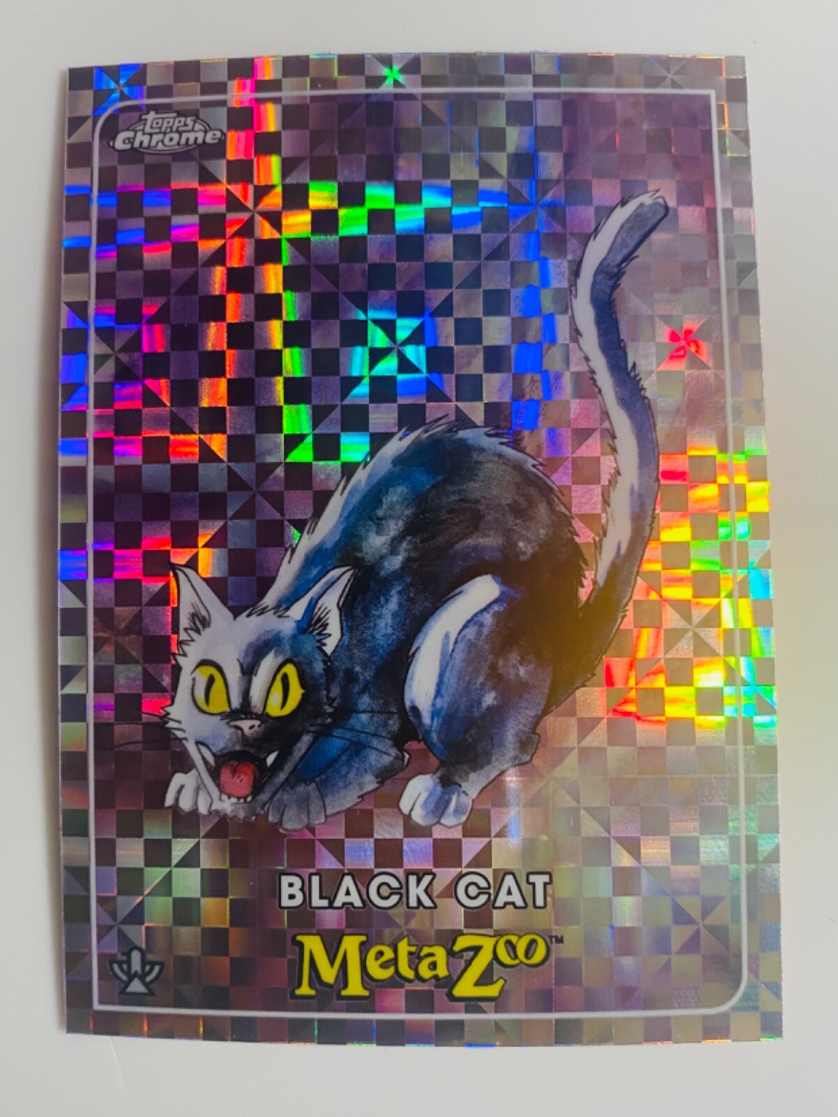 MetaZoo Topps Chrome Series 0 - BLACK CAT #7 - X-Fractor Parallel 7 | eBay