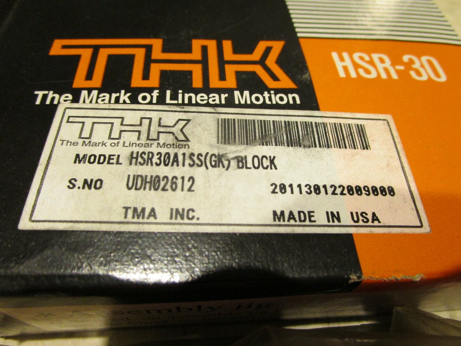THK HSR-30 HSR30A1SS(GK) LINEAR RAIL BEARING | eBay UK