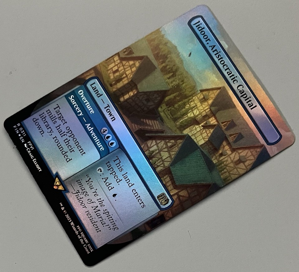 MTG Final Fantasy Jidoor, Aristocratic Capital Land - Town RARE FOIL ...