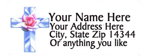 Cross Design#3-Personalized Address Labels 50PCS | eBay