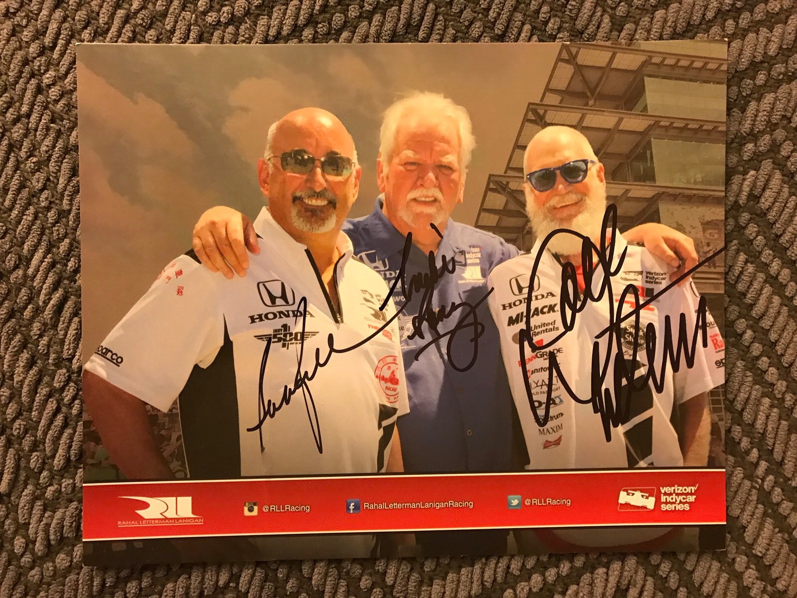 Indy Indianapolis 500 Promo Card Bobby Rahal Mike Lanigan David ...