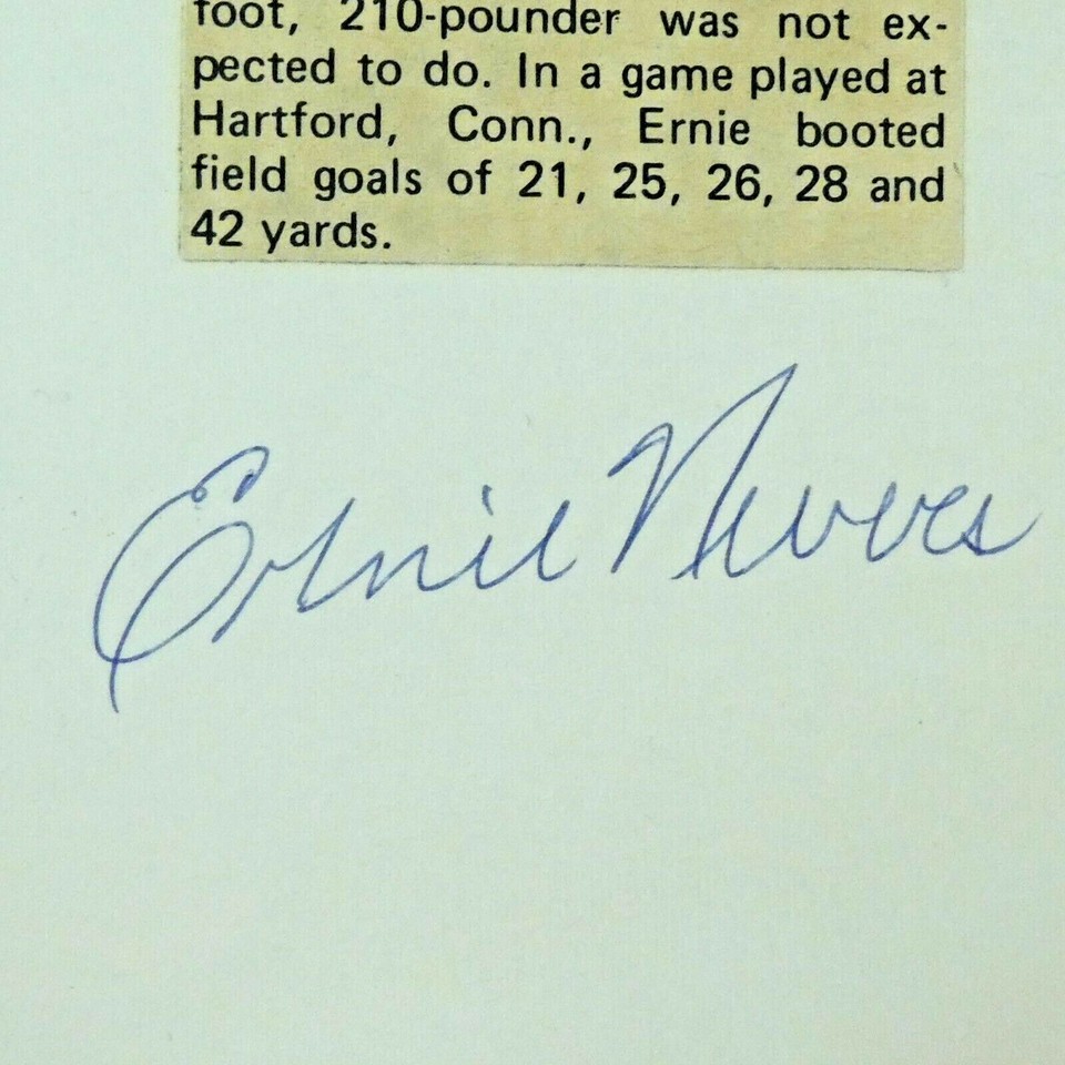 Ernie Nevers Football HOF Signed 3.5x5.5 with Magazine Photo with JSA ...