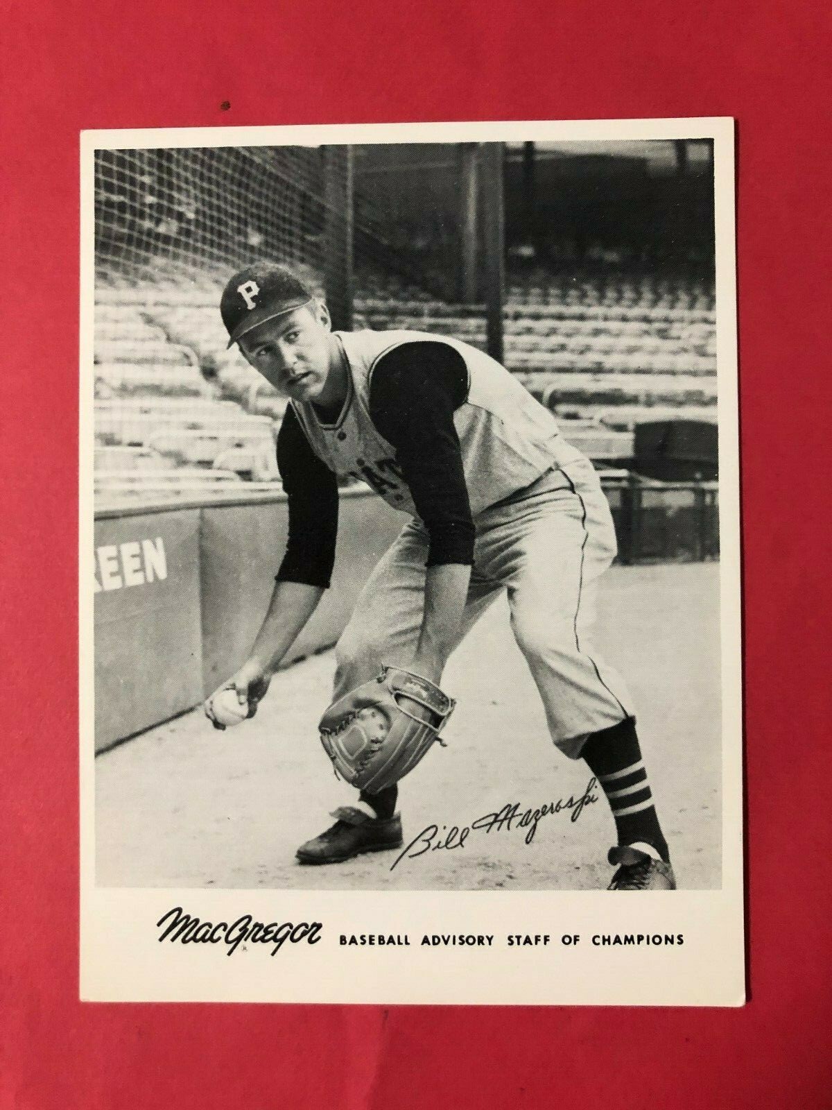 1960 MacGREGOR BASEBALL BILL MAZEROSKI PITTSBURGH PIRATES | eBay