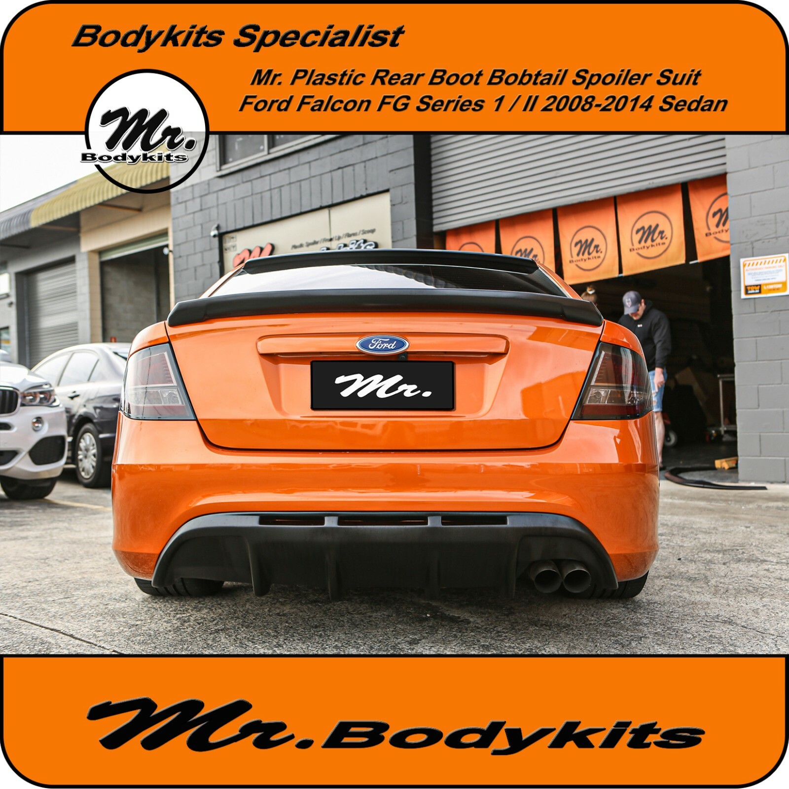 MR BODYKITS REAR BOOT SPOILER BOBTAIL WING FOR FG FALCON XR6/XR8/G6/G6E ...