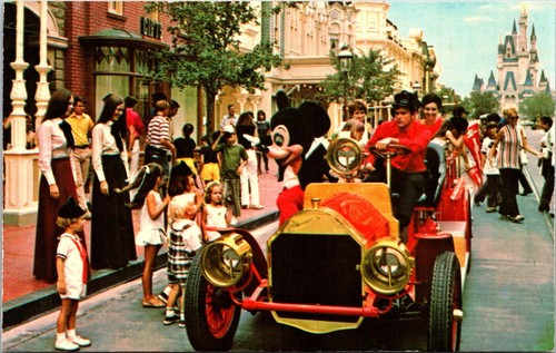 Walt Disney World Main Street Fire Engine Ride Postcard 1970 | eBay UK