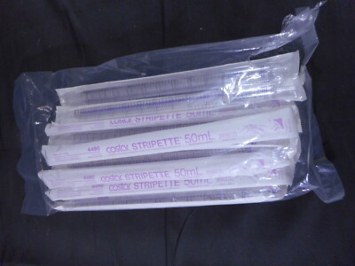 CORNING Costar Polystyrene Stripette 50mL Serological Pipets 4490 (25 ...