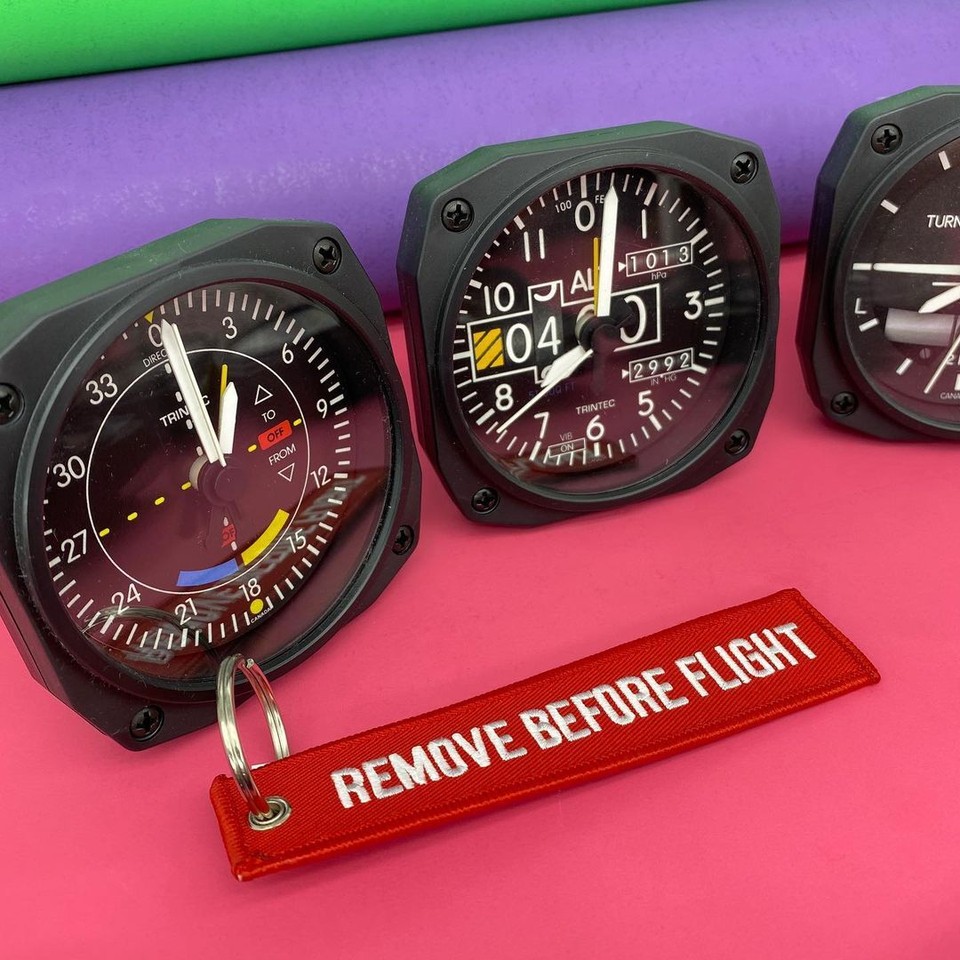 Aviation Desk Clock, Alarm Clock,Trintec, Desk Model Clock Aviator | eBay