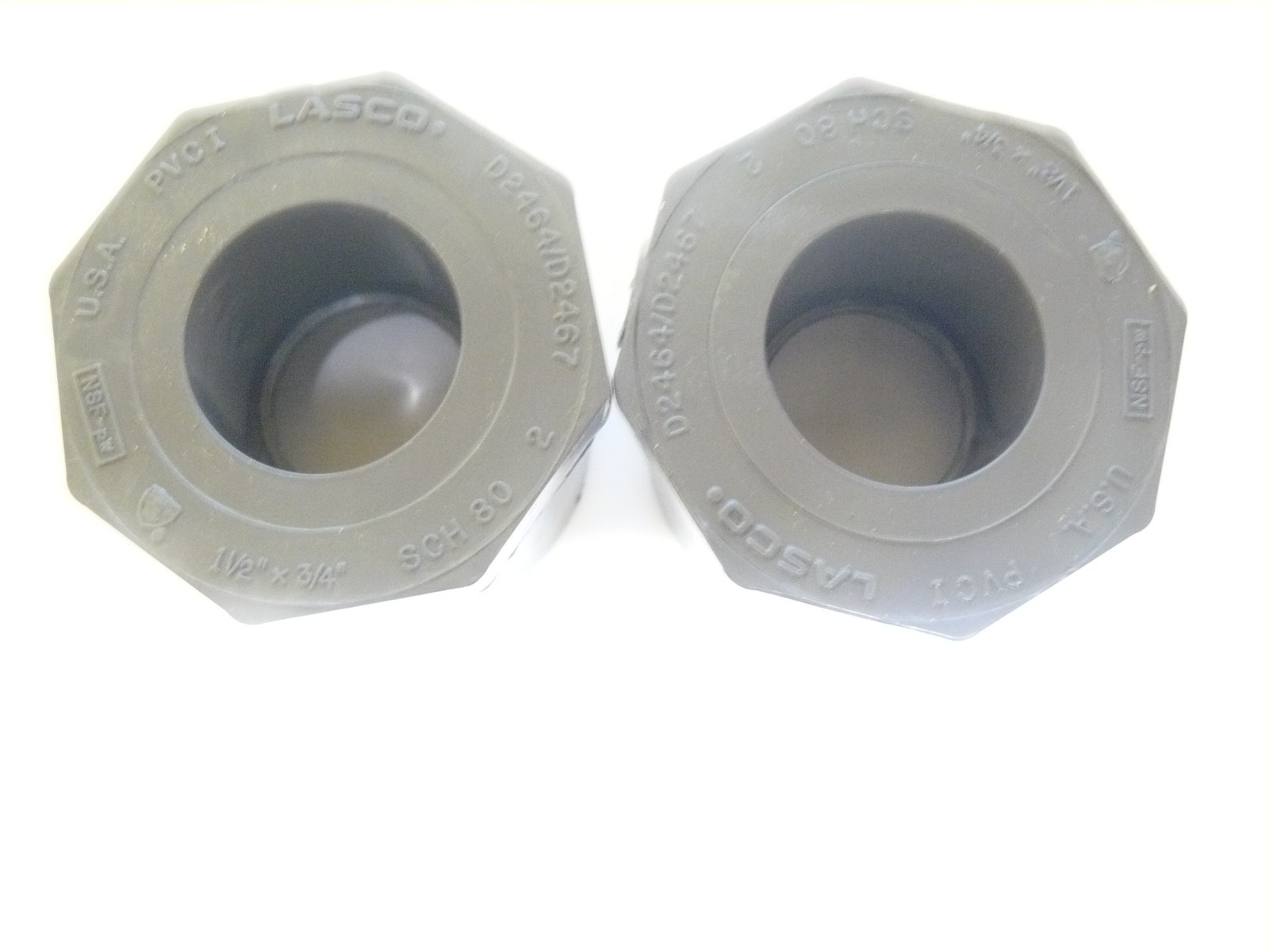 NEW LASCO D2464/D2467 PVCI SCH80 1 1/2X3/4 LOT OF TWO | eBay