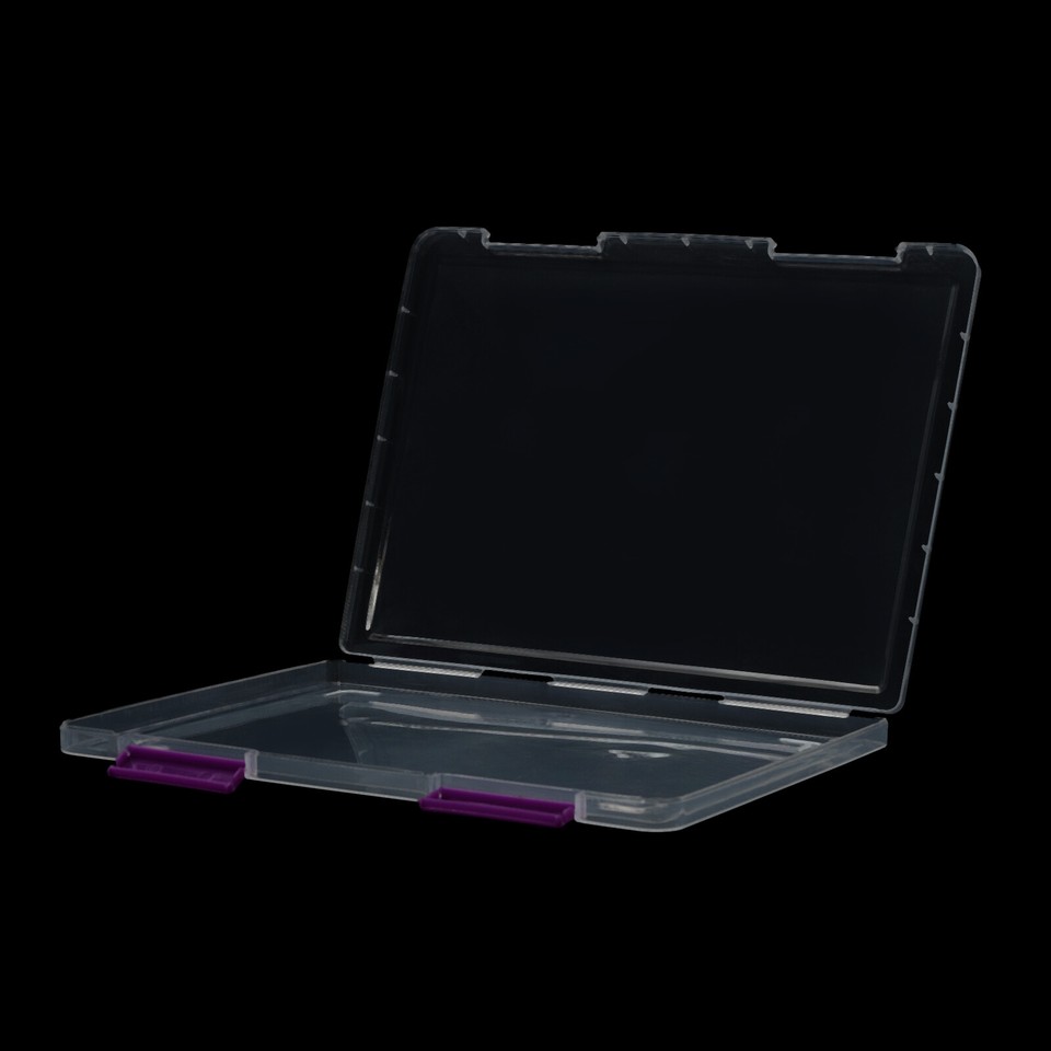 Clear File Boxes 12PCS Plastic Document Storage Cases Documents ...