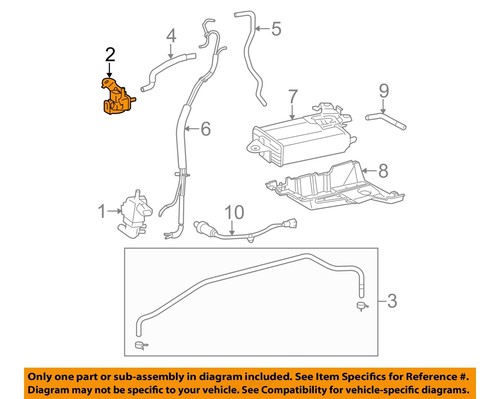 TOYOTA OEM 06-18 Avalon Emission Components-Vacuum Valve 2586031070 | eBay