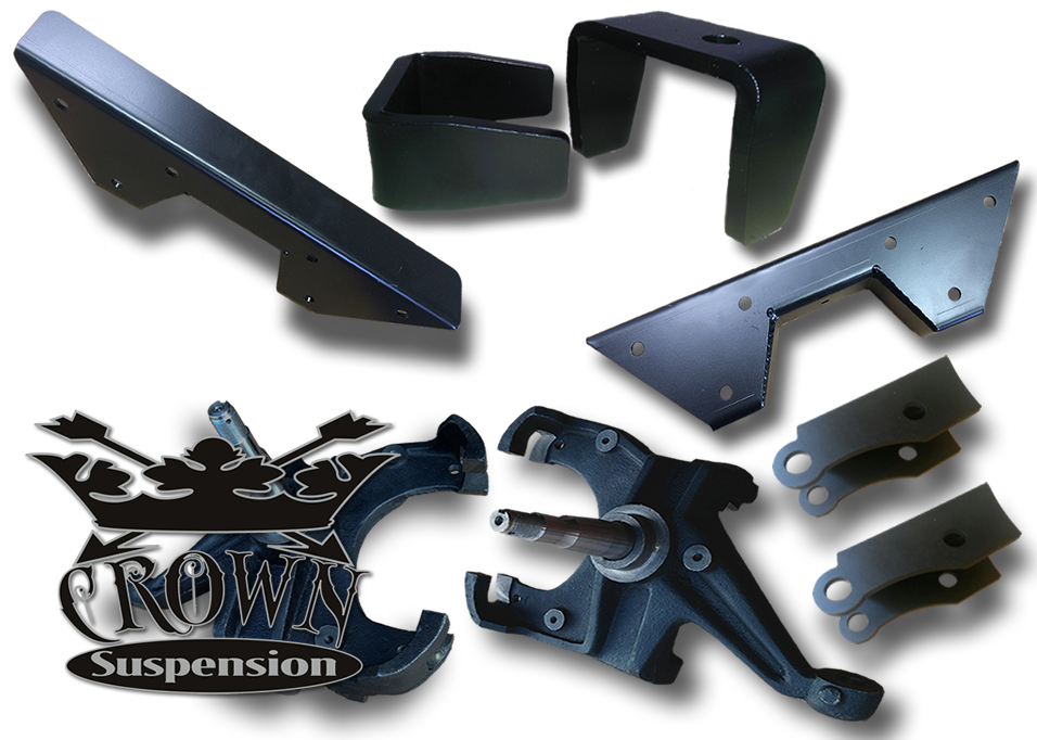 3"- 5" Drop 1.25" Spindles Lowering Flip Kit CNotch Shock Ext 1973-1987 ...