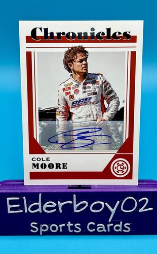 Cole Moore Auto Chronicles 2023 Panini Chronicles Racing Nascar ...