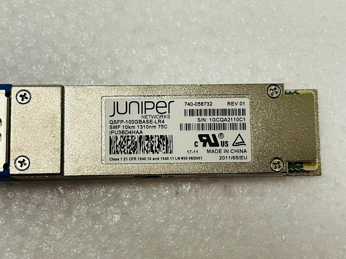 Juniper QSFP-100GBASE-LR4 740-058732 SMF 10km 1310nm LC 100G QSFP28 ...