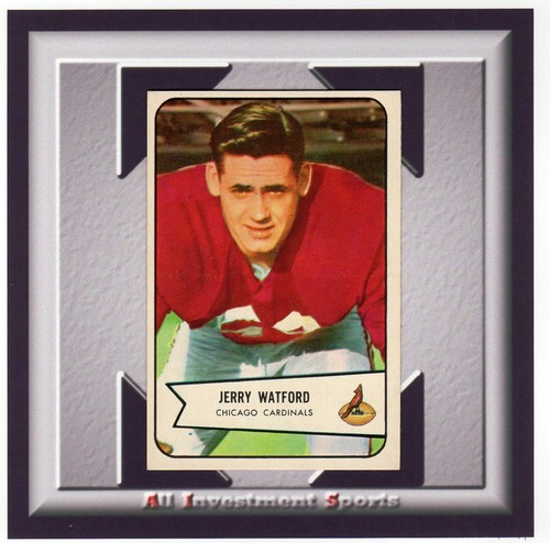 1954 Bowman JERRY WATFORD #107 NM *stunning football card for your set ...