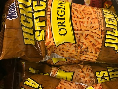 HOSTESS HICKORY STICKS ORIGINAL CHIPS 2 LARGE BAGS 275g x2 FREE SHIP ...