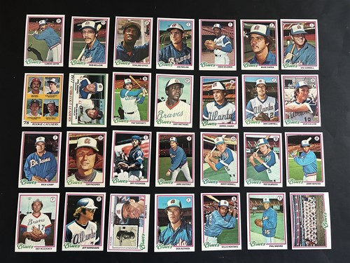 1978 Topps ATLANTA BRAVES Complete TEAM Set DALE MURPHY Rookie PHIL ...