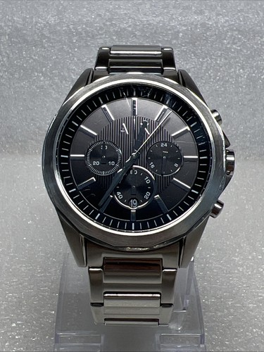 Armani Exchange AX2600 Men's Chronograph Black Dial Stainless Steel ...