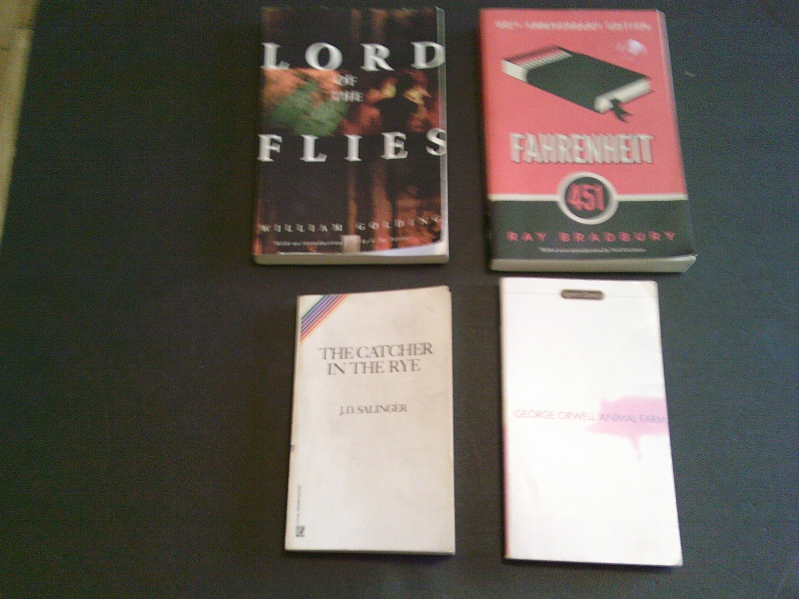 Fahrenheit 451, Lord of the Flies, Animal Farm, & Catcher in the Rye ...