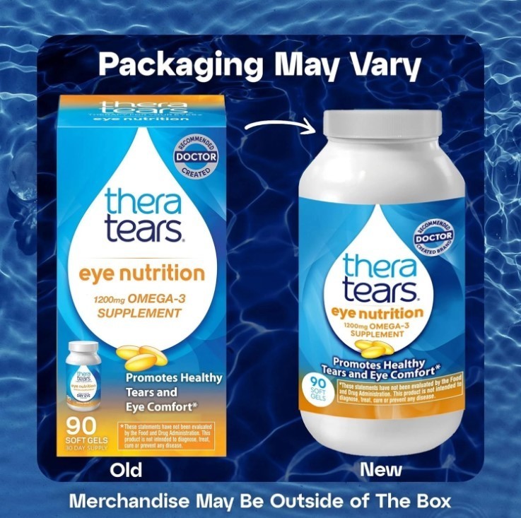 TheraTears Eye Nutrition 1200mg Omega-3 Softgels – Advanced Vision ...