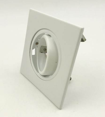 3 inch Recessed Can Light,Square Trim,Adjustable 30°, White Finish 3006 ...