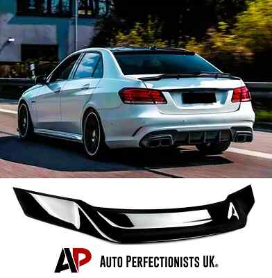Mercedes E Class W212 Gloss Black Rear Ducktail PSM High Kick Boot ...