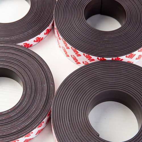 Magnetic Strip Tape Flexible Roll Adhesive Backed Magnet Strong Sticky ...