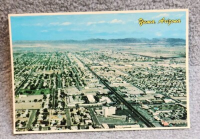 Aerial View Looking West on Busy Fourth Street Yuma Arizona Postcard | eBay