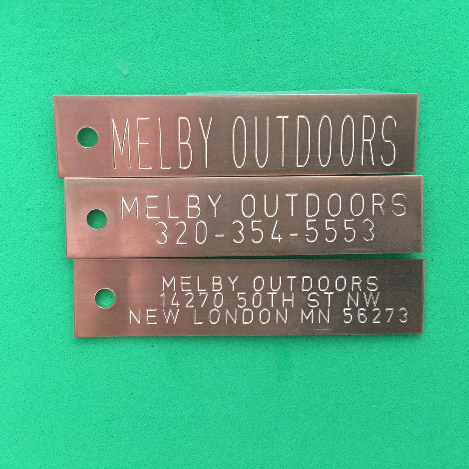 QTY 300-ENGRAVED COPPER TRAP TAGS/TRAPPING SUPPLIES/TRAP/ANIMAL TRAP ID ...