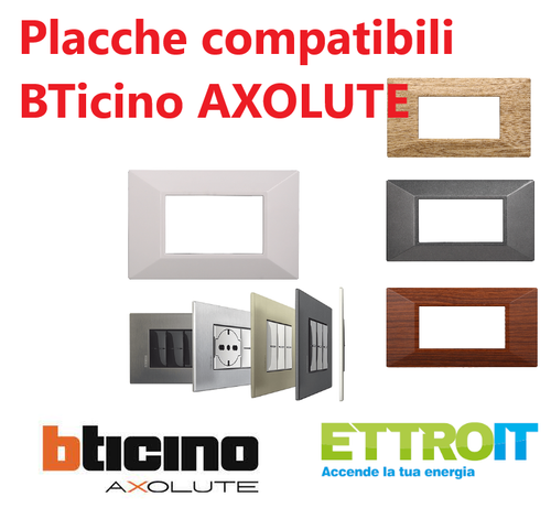Placca Placche QUADRE compatibili Bticino AXOLUTE | eBay
