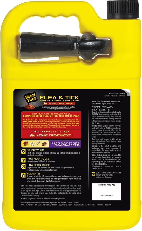 Extreme Flea Killer Plus Growth Regulator RTU For Insects, 128 oz, 1 ...