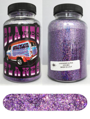 Blakes Metal Flake .015 Lavender Alpha Prismatic Hot Rod automotive 5oz ...
