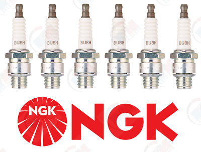 NGK BU8H "Non-Resistor" Spark Plugs 6431 (Set of 6) | eBay