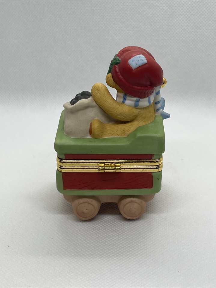 Cherished Teddies Train Coal Car Covered Box #464031-1996 | eBay