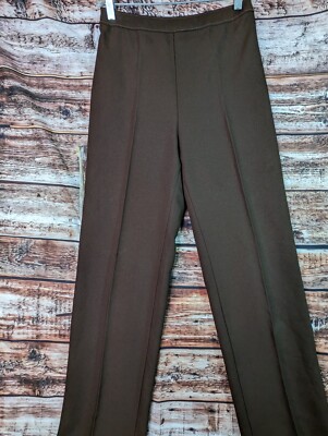 Vtg 70s Levis High Waisted Brown Slacks Pants S Straight Leg Polyester ...