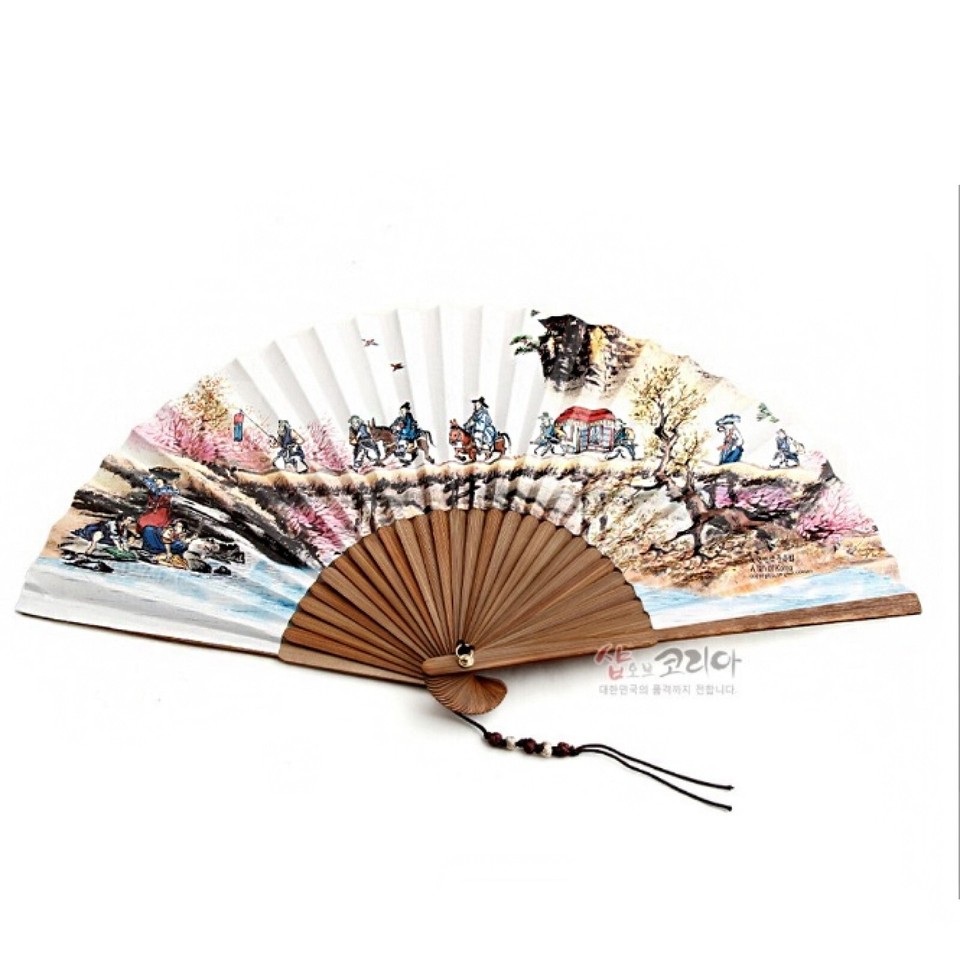 [ *Korean Traditional Crafts] Folding Hand Fan Korean Traditional ...