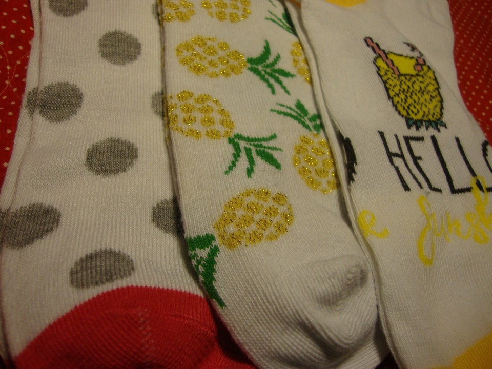 Lot 3 Women's Ankle No Show Socks Cotton Casual Sport Summer Shoe Sz 5 ...