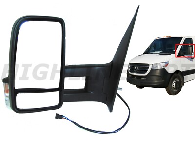 For 2006-2018 Sprinter Left Driver Side View Mirror Long ARM Heat Power ...