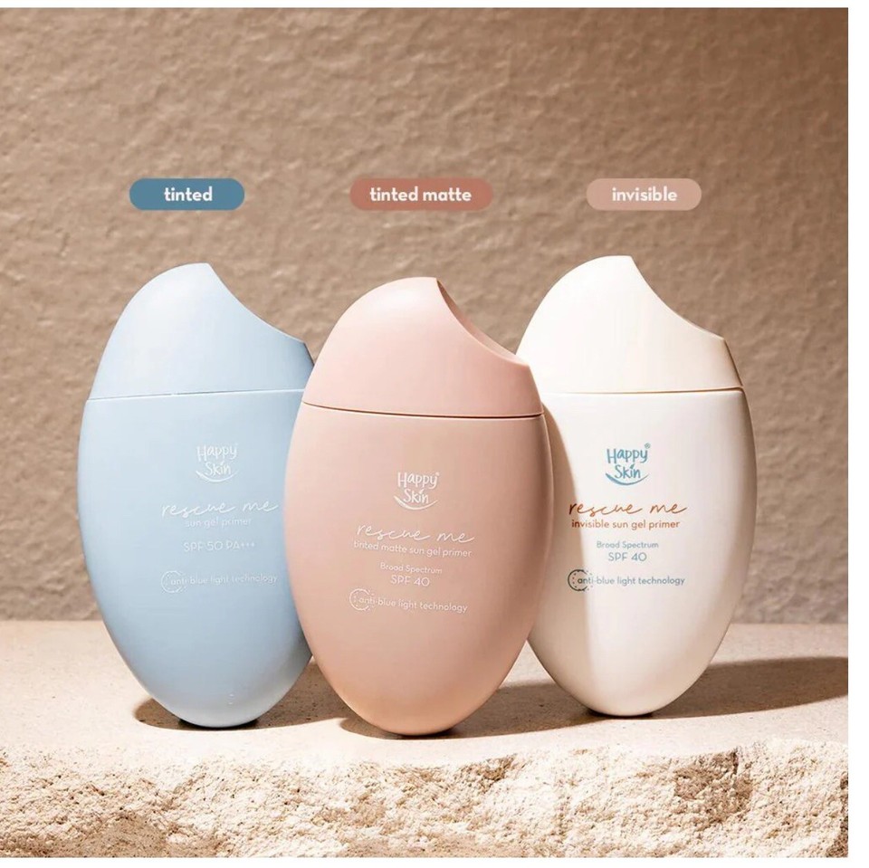Happy Skin Rescue Me Tinted Matte Sun Gel Primer broad spectrum SPF 40 ...
