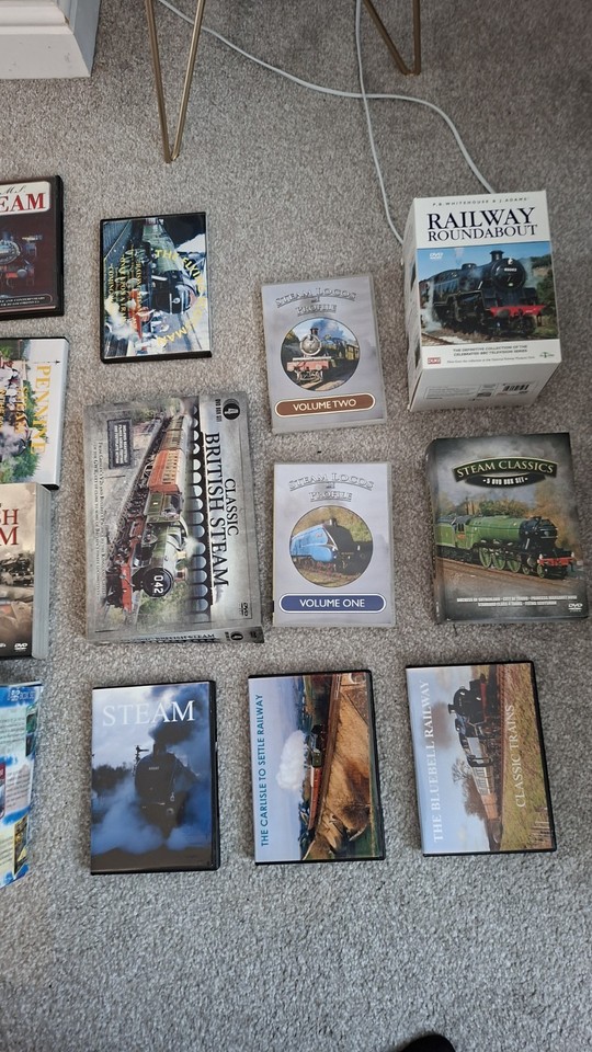 Joblot Steam Locomotive Engine DVDS Train Railway Roundabout Box Sets ...