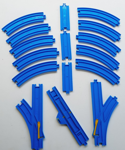 Lot of 16 Vintage 1992-2001 Tomy Thomas & Friends Blue Train Track ...