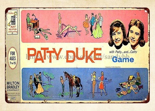 art prints for sale online 1963 PATTY DUKE Board Game metal tin sign | eBay