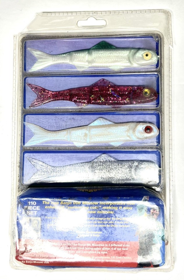 Banjo Minnow 006 • 110 Piece Fishing System Lures As Seen On TV | eBay