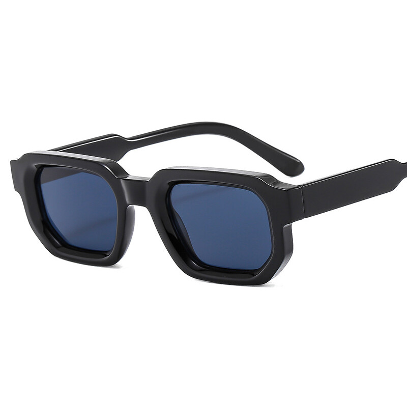 Thick Square Frame Sunglasses for Women Men Trendy Rectangle Sun ...