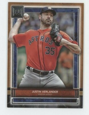 Justin Verlander 2020 Topps Museum COPPER PARALLEL Card #39 ASTROS | eBay