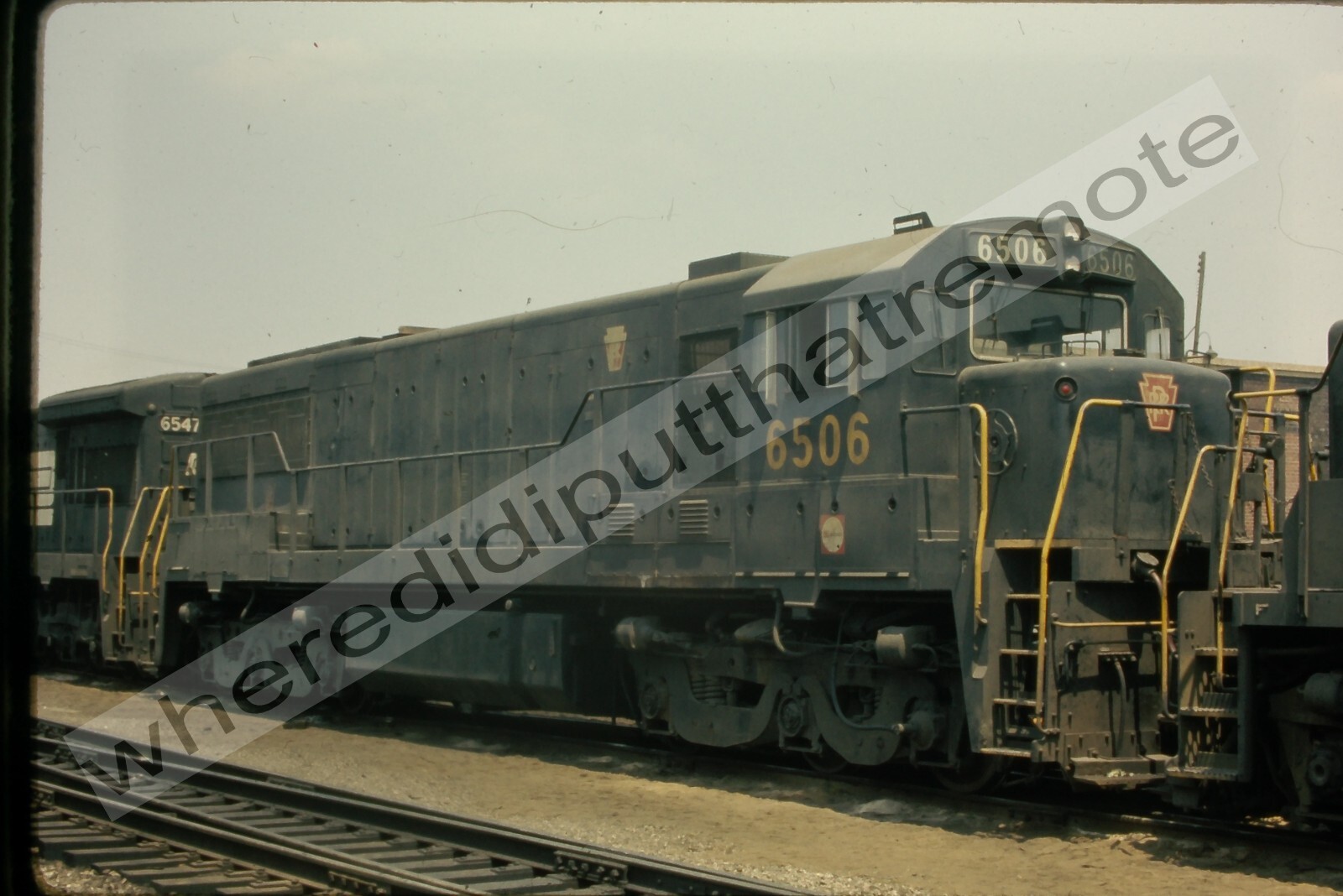 Orig. Slide Pennsylvania Railroad PRR 6506 GE U25C 59th St Chicago IL 6 ...